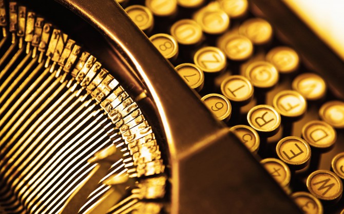 Typewriter Golden Brown | Secretariat Associates, LLC